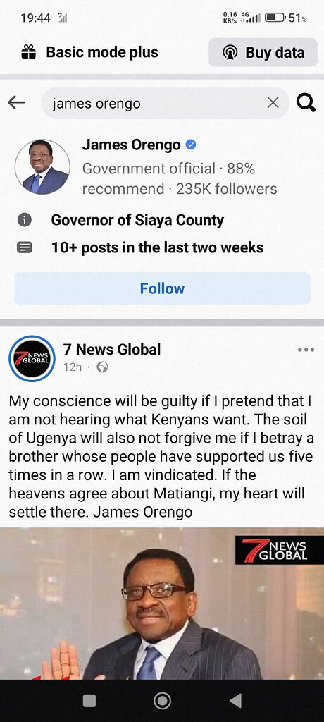 James Aggrey Bob Orengo, ametangaza msimamo - News & Politics - Kenya Talk