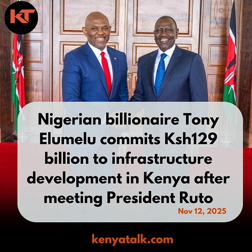 Nigerian billionaire Tony Elumelu commits Ksh129 billion to ...