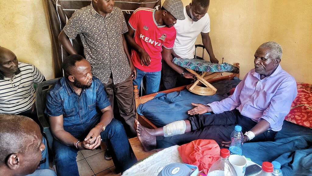 Chebukati's father lives a simple life in the village. Some people ...