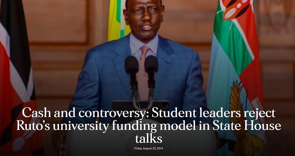 Student leaders give Zakayo middle finger at state house - News ...