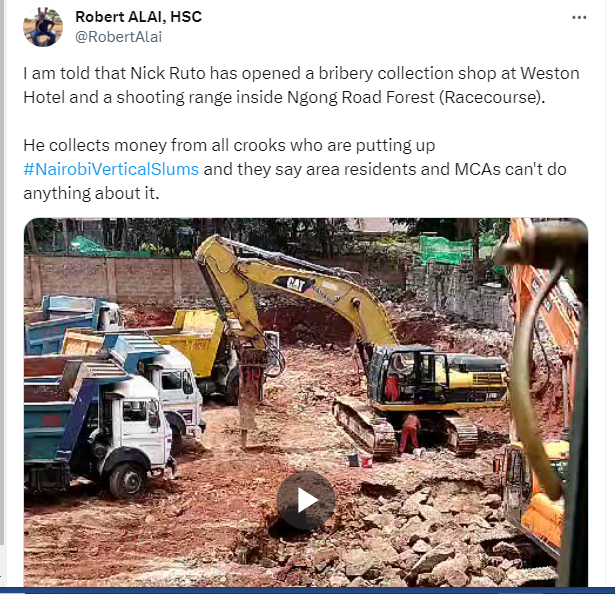 Nick Ruto's new LX 600 as Alai exposes how he is seeking bribes from ...