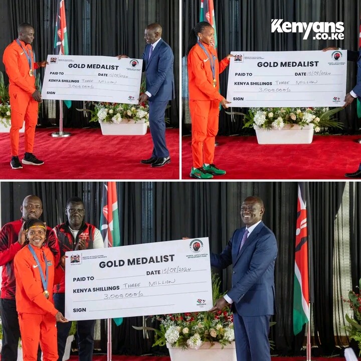 Olympics gold medalist receive Ksh3 million each - General - Kenya Talk