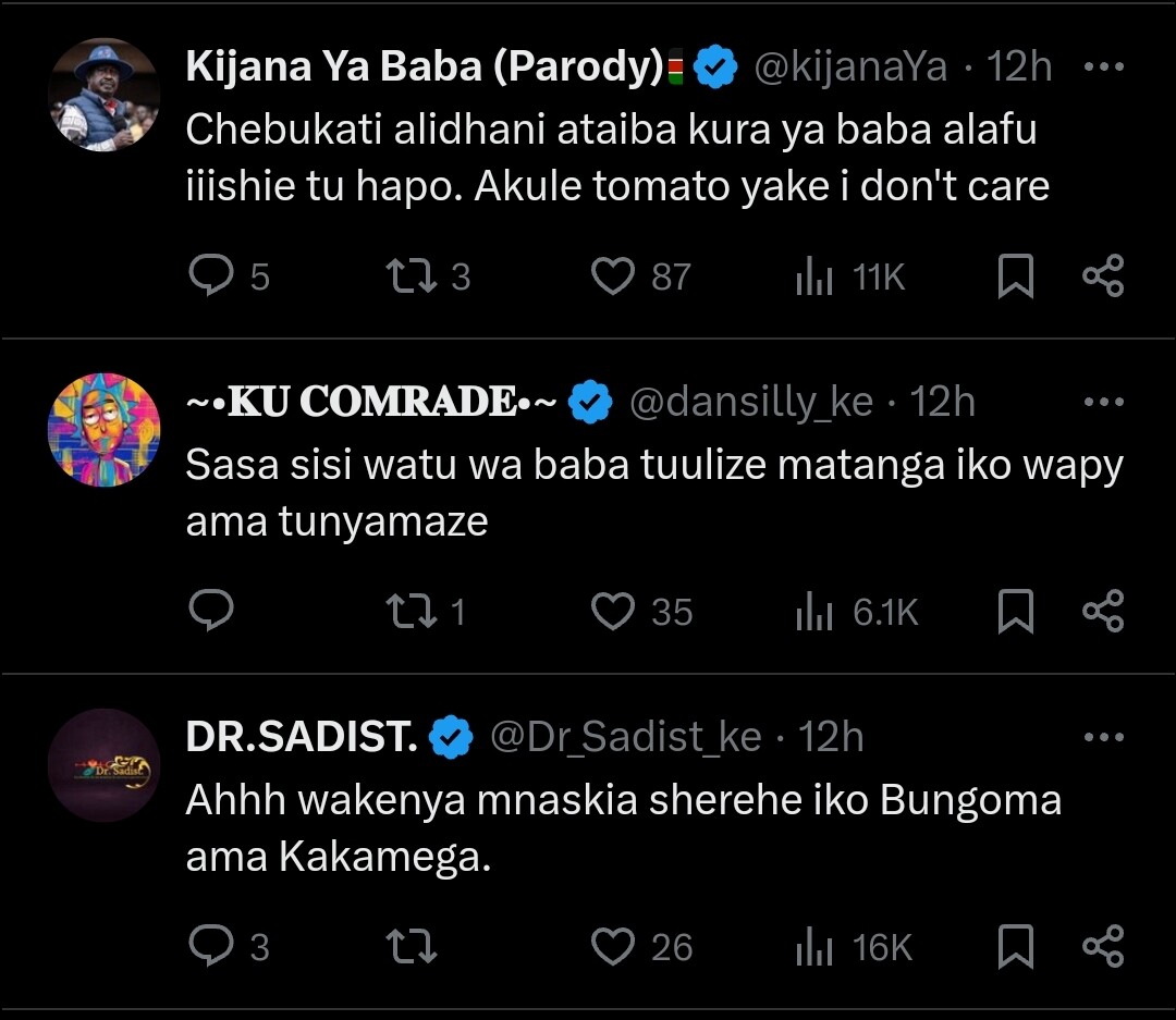 Wah, why do people hate Chebukati this much.. Instead of wishing him a ...