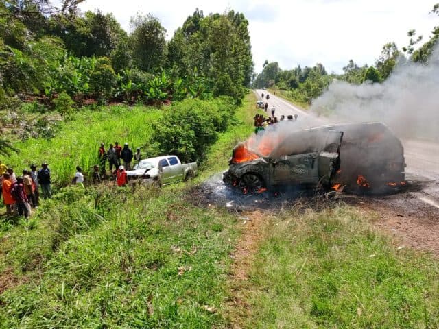 Subaru Forester vs Toyota hilux: The unfortunate accident of Meru ...