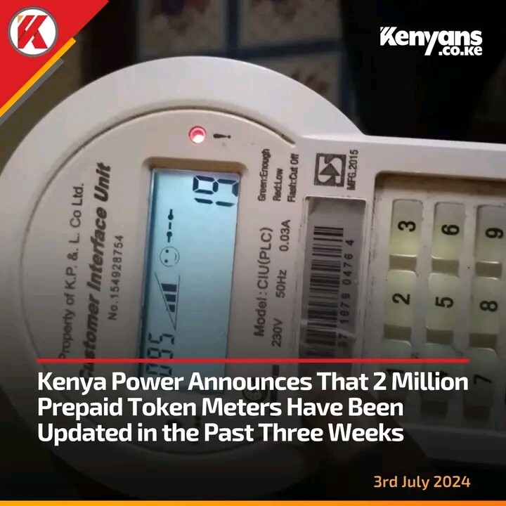 2 million token meters updated - General - Kenya Talk