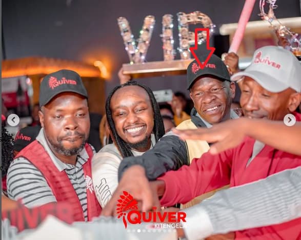 Ndio huyu Peter Mbugua, the owner of Quiver Lounge clubs..Real money ...