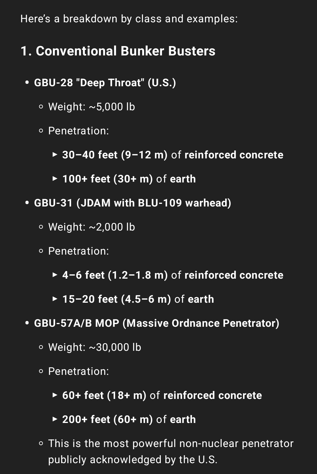 Tiny Israeli jets can't destroy fardow nuclear plant buried 300 feet ...